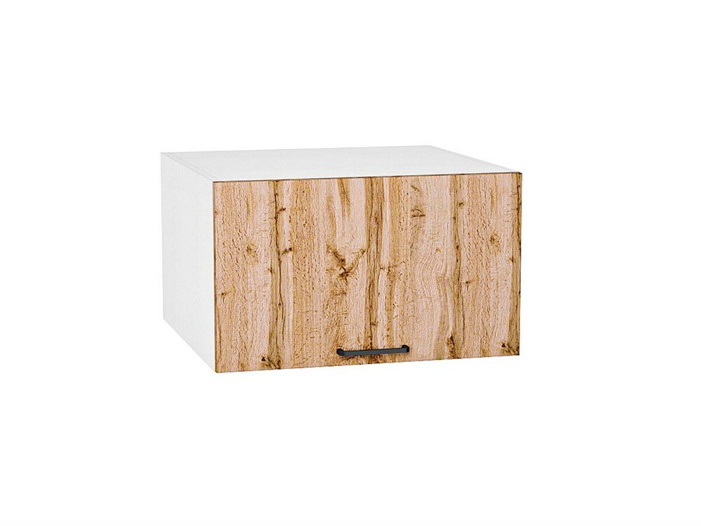 VVT Шкаф верхний горизонтальный глубокий Флэт Белый, Wotan Oak 2S, 600