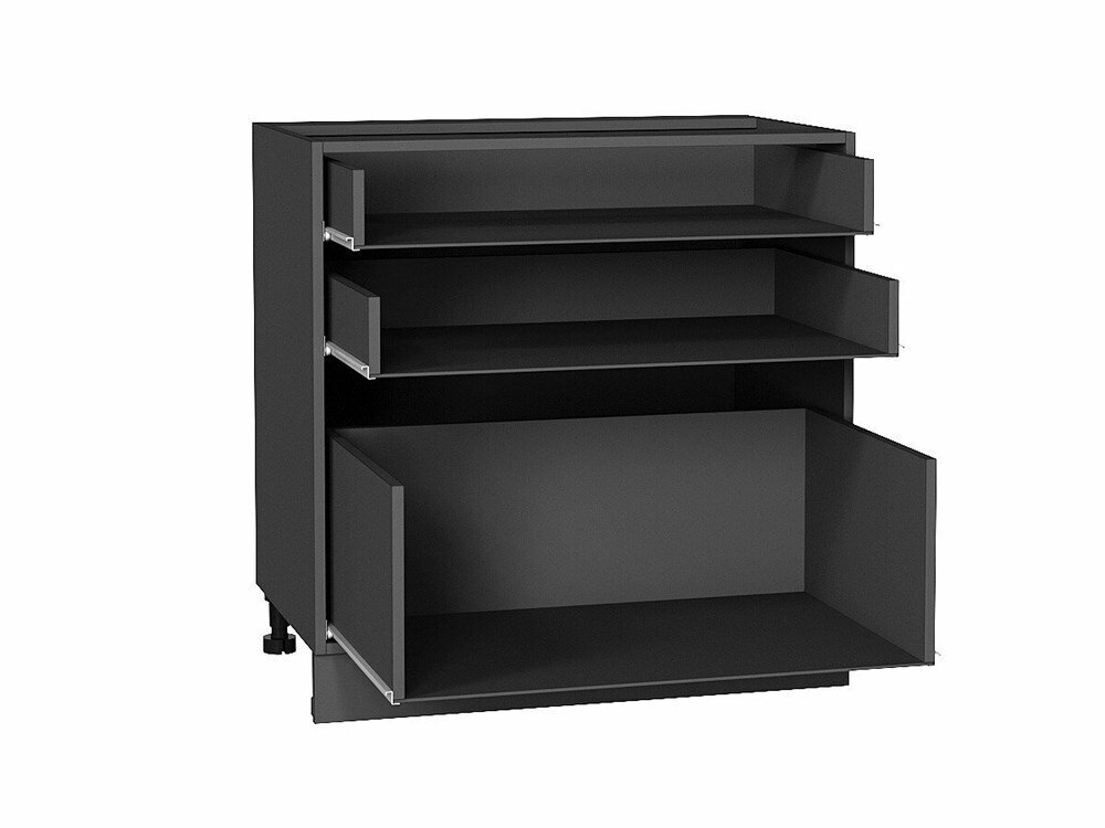 VVT Каркас нижнего шкафа с 3-мя ящиками Н 803 Graphite В*Ш*Г 816*800*462 Graphite