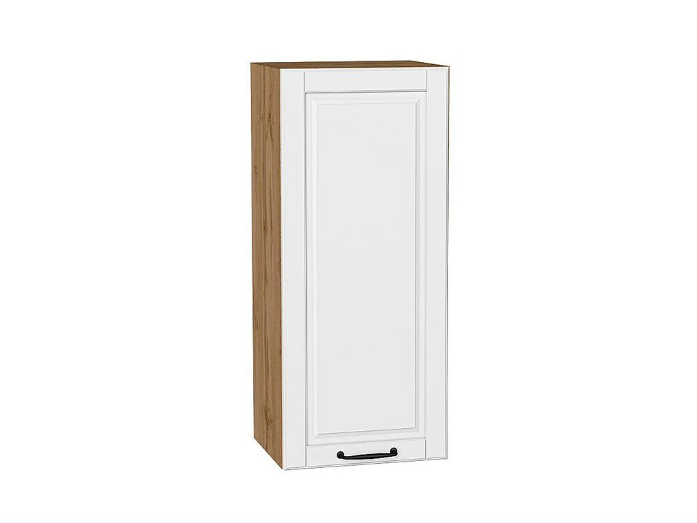 VVT Кухонный Шкаф верхний с 1-ой дверцей Дублин Дуб Вотан, Special White, 920, 400, каркас ЛДСП Дуб Вотан, фасад МДФ Special White, 920*400*318