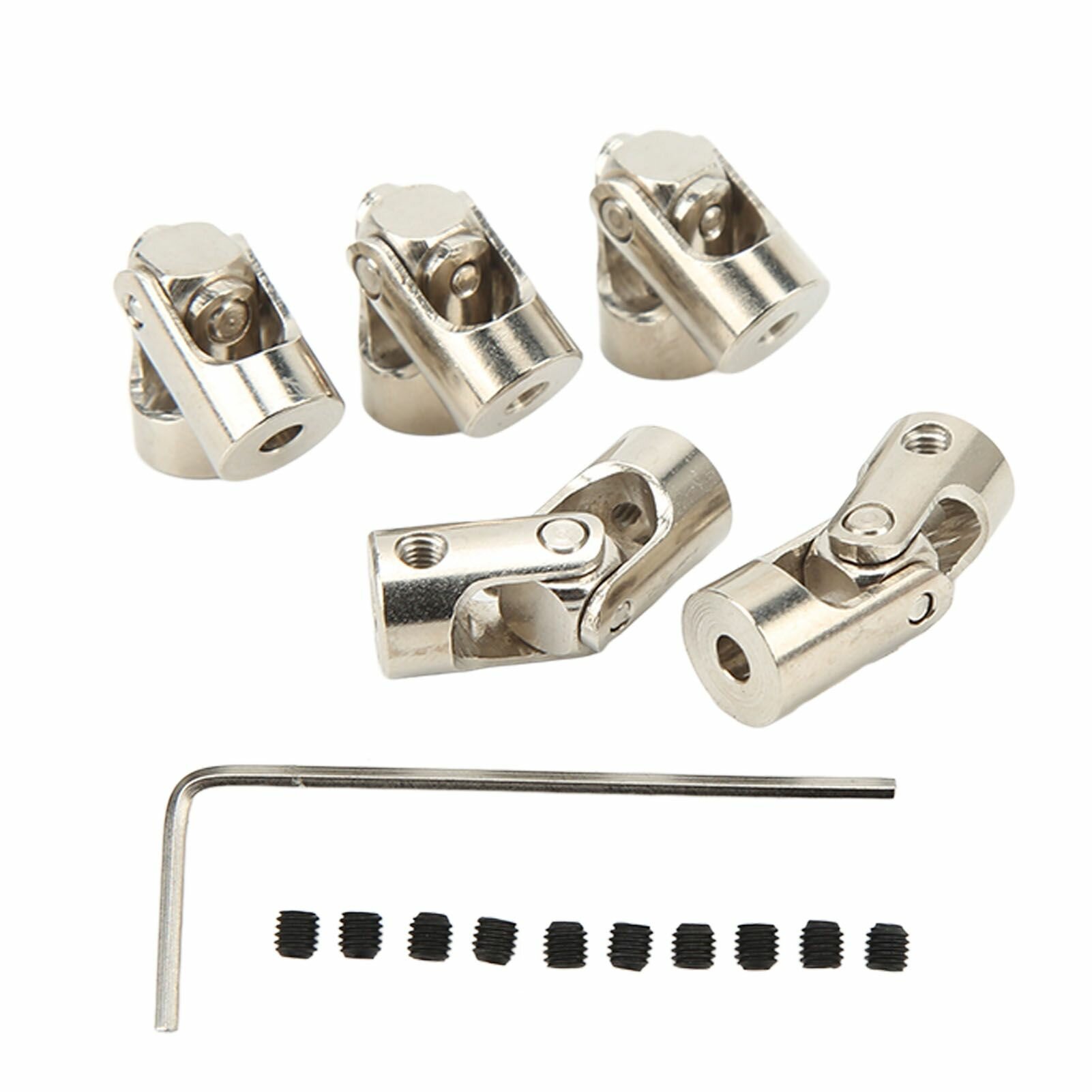 3 мм карданный шарнир вал муфта 2-секционный высокопрочный стальной соединитель для радиоуправляемых машин, 5 шт