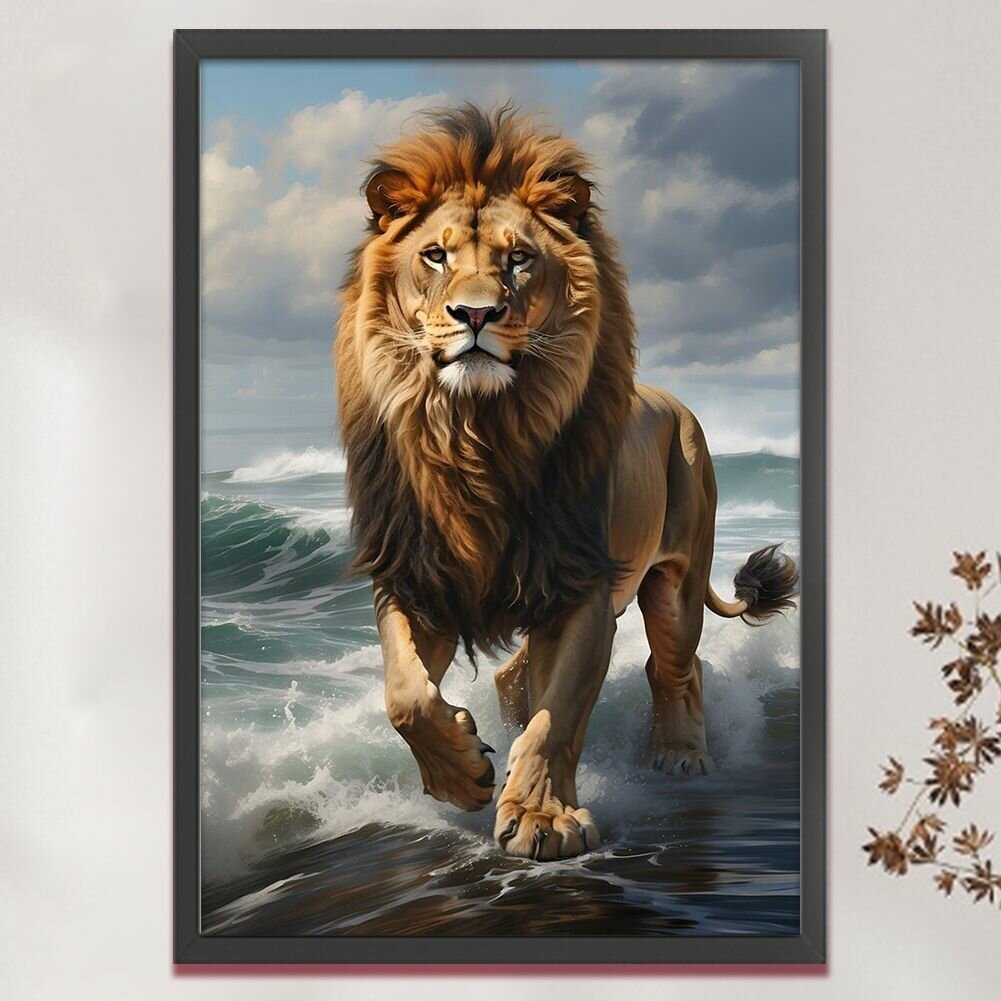 Набор для вышивания крестиком, лев и огненный феникс, подходит для украшения дома писателей=v=