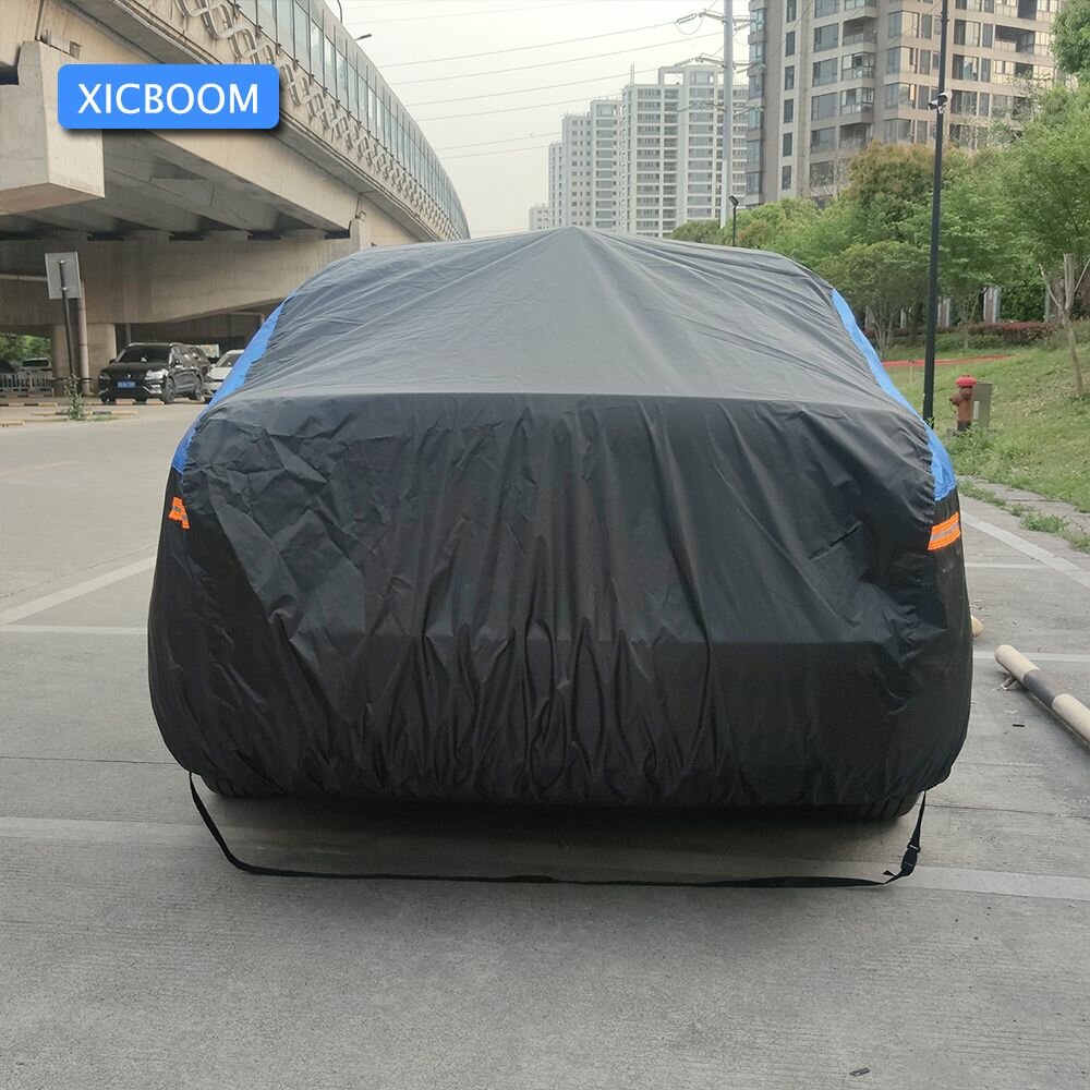 Чехол для авто. Тент для автомобиля. Снегозащита от дождя. Универсальный "M" Применяется для седан (Длина 440*180*145cm)