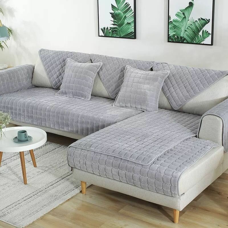 Дивандеки на и кресла велюр, 90x240 cm чехлы для мебели, угловой чехол-покрывало на диван