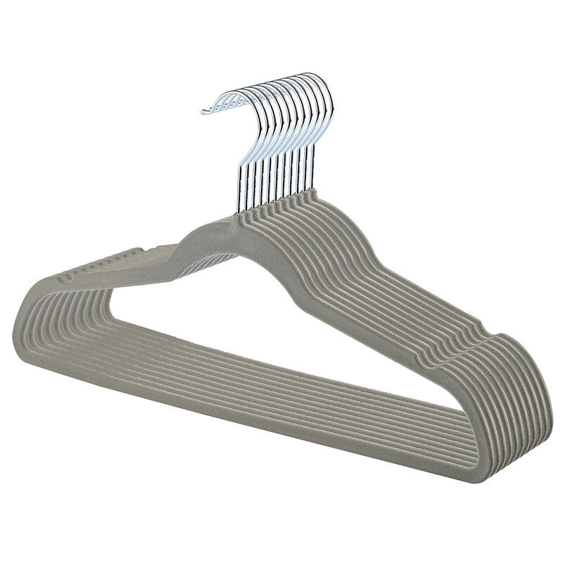 Флокирующая вешалка ANQI, нескользящая, для одежды, 45 см, 20 шт