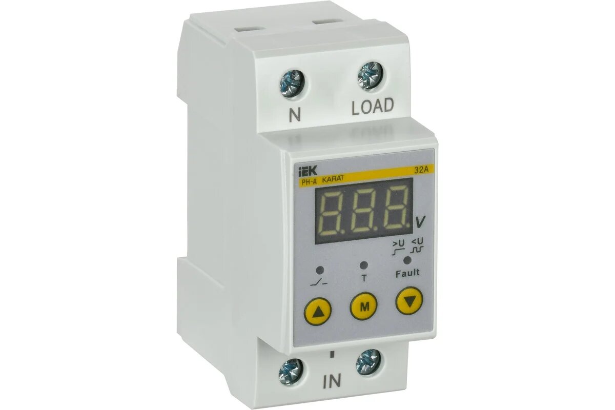 IEK IVR21-1-32 РН-Д Однофазное реле напряжения, корпус 36 мм, номинал 32 А, защита цепей
