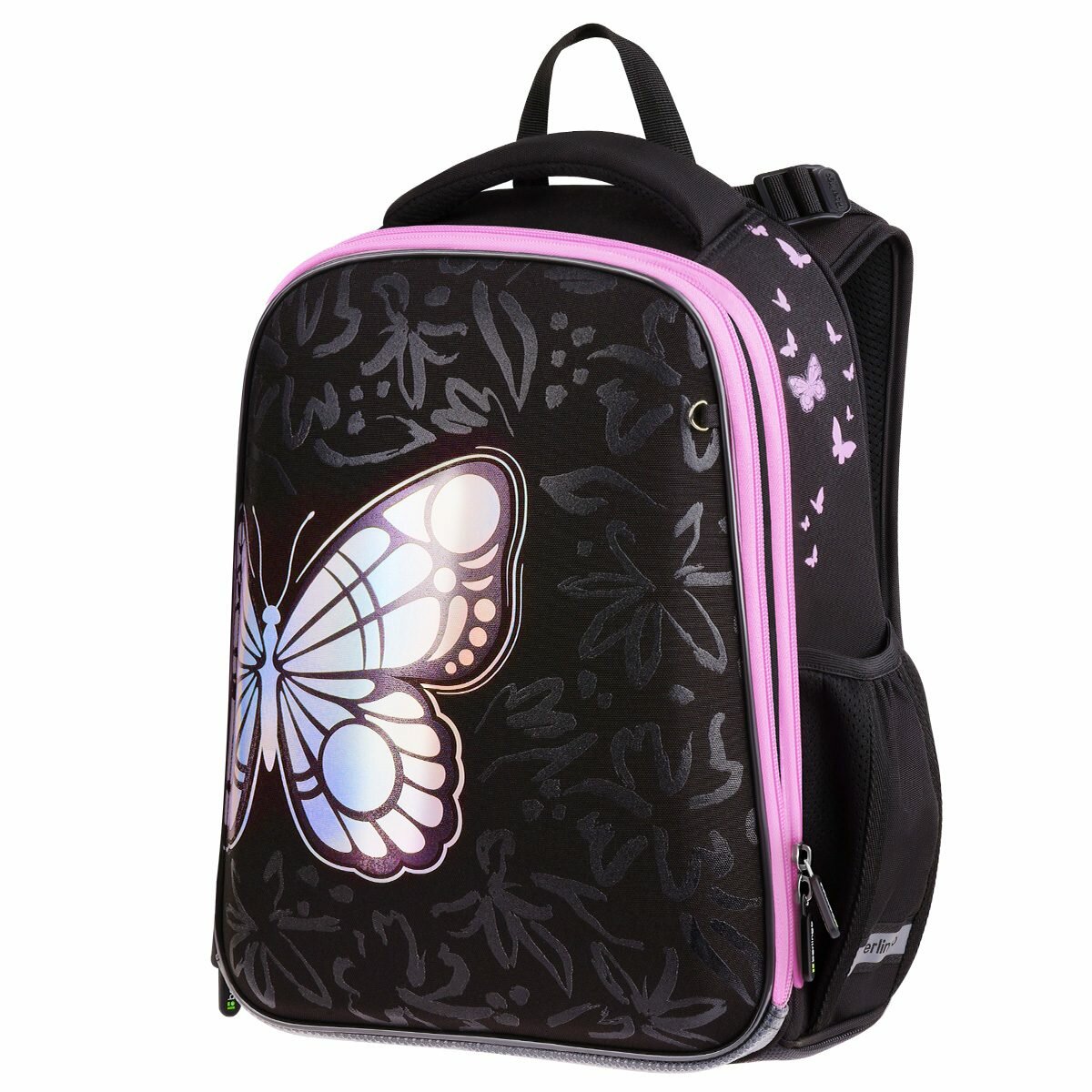 Ранец школьный Berlingo Expert "Butterfly Effect" 37x28x16см, 2 отделения, 2 кармана, анатомический (RU-EX-1109)