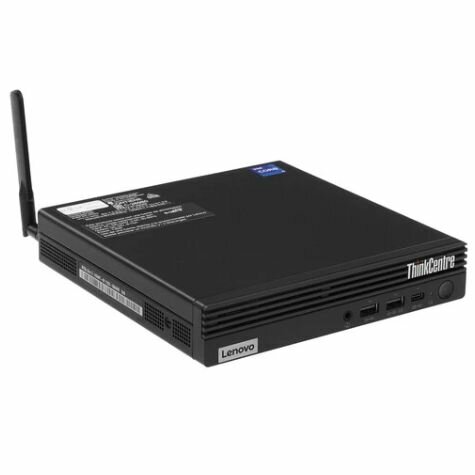 Мини-ПК Lenovo ThinkCentre M70q Gen 3 (11USS0A400) черный - Intel Core i7-12700T, ядра: 12 x 1,4 ГГц, 16 ГБ DDR4, Intel UHD Graphics 770, SSD 512 ГБ, Windows 11 Pro