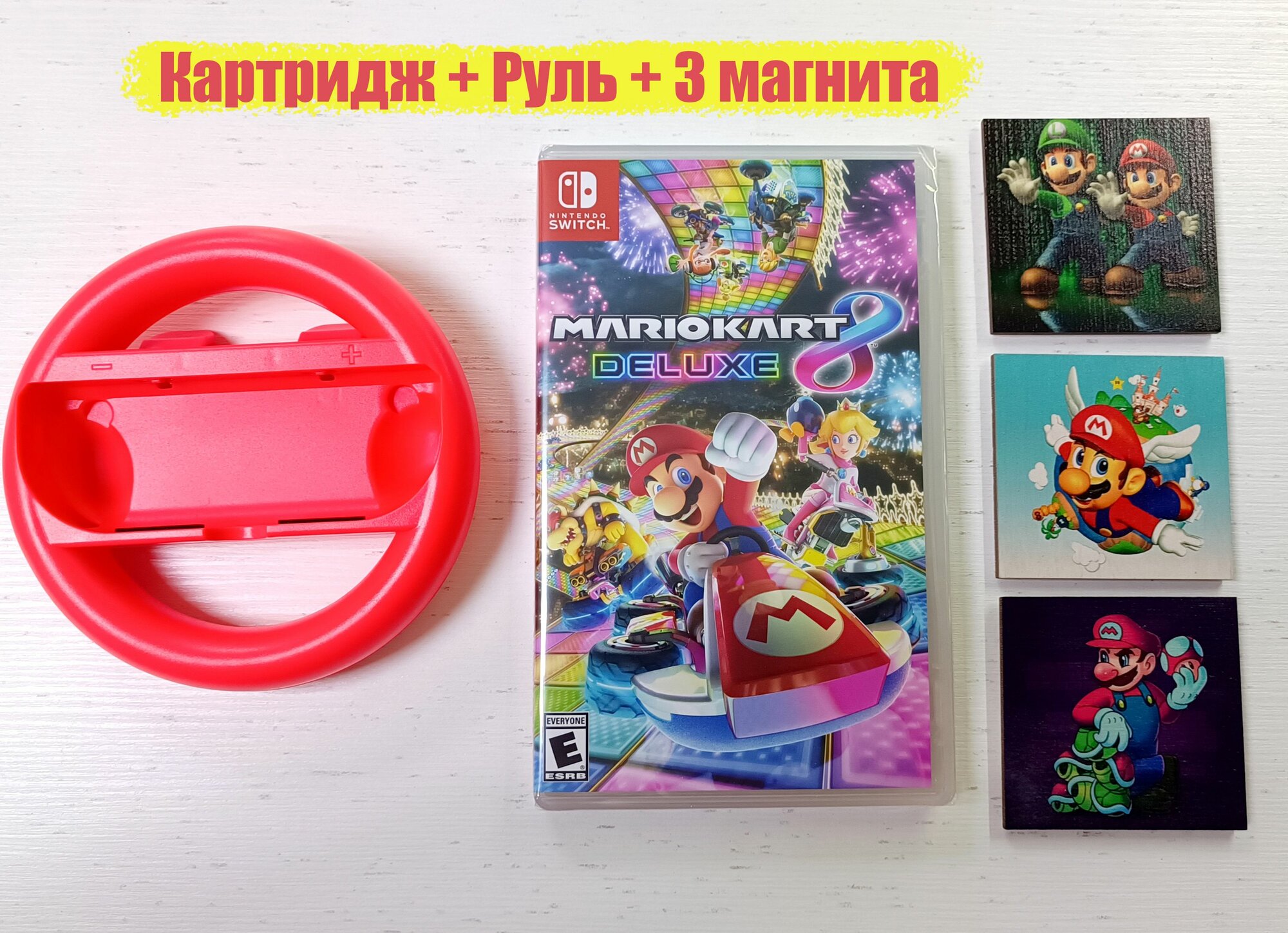 Игра Nintendo Switch Mario Kart 8 Magnet&Wheel Edition