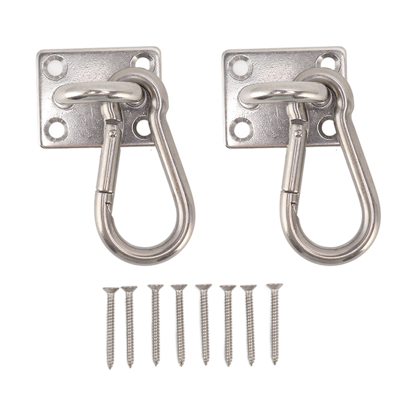 Комплект для подвесных качелей на открытом воздухе грузоподъемностью 200 кг с квадратной дверной защелкой и пружиной. Гамак из нержавеющей стали 304 для йоги на веранде.