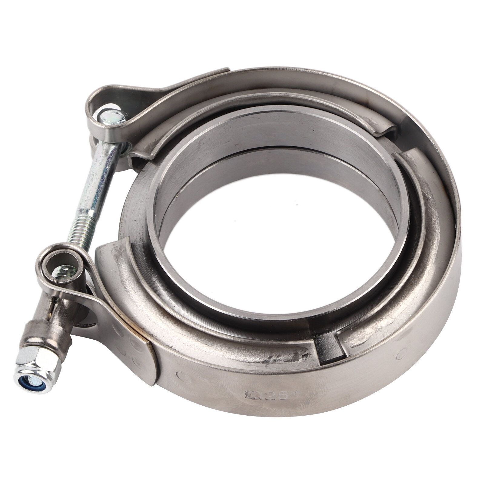 Фланец Выхлопной Трубы, Комплект Зажимов Turbo V Band Универсальный Из Нержавеющей Стали 304, Устойчивый к Коррозии, Прочный Противоизносный для Задней части Cat
