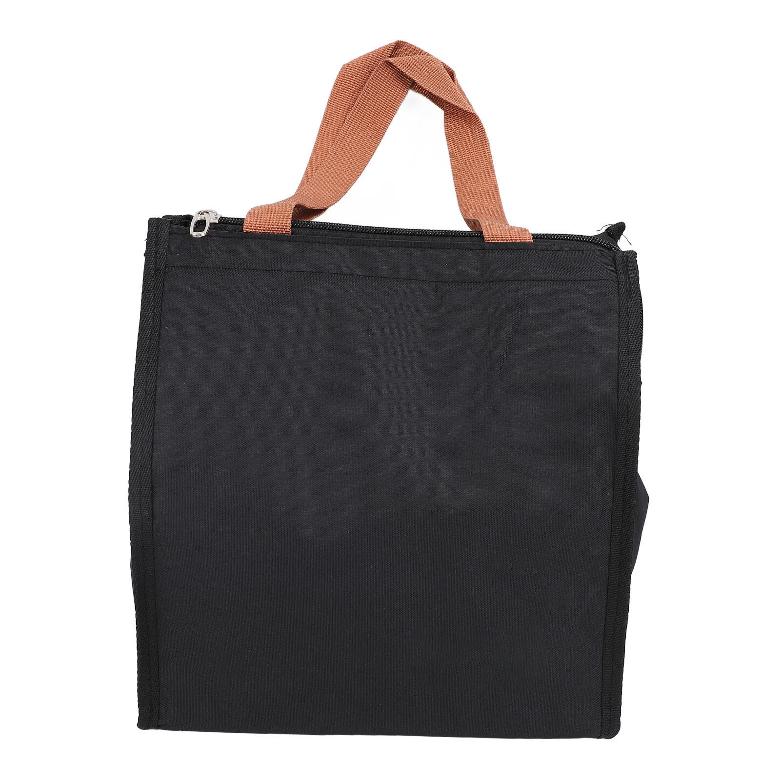 Изолированная сумка для ланча с переносной ручкой, сохраняющая тепло, термоконтейнер для еды для школы, работы, кемпинга, черная, прямоугольная