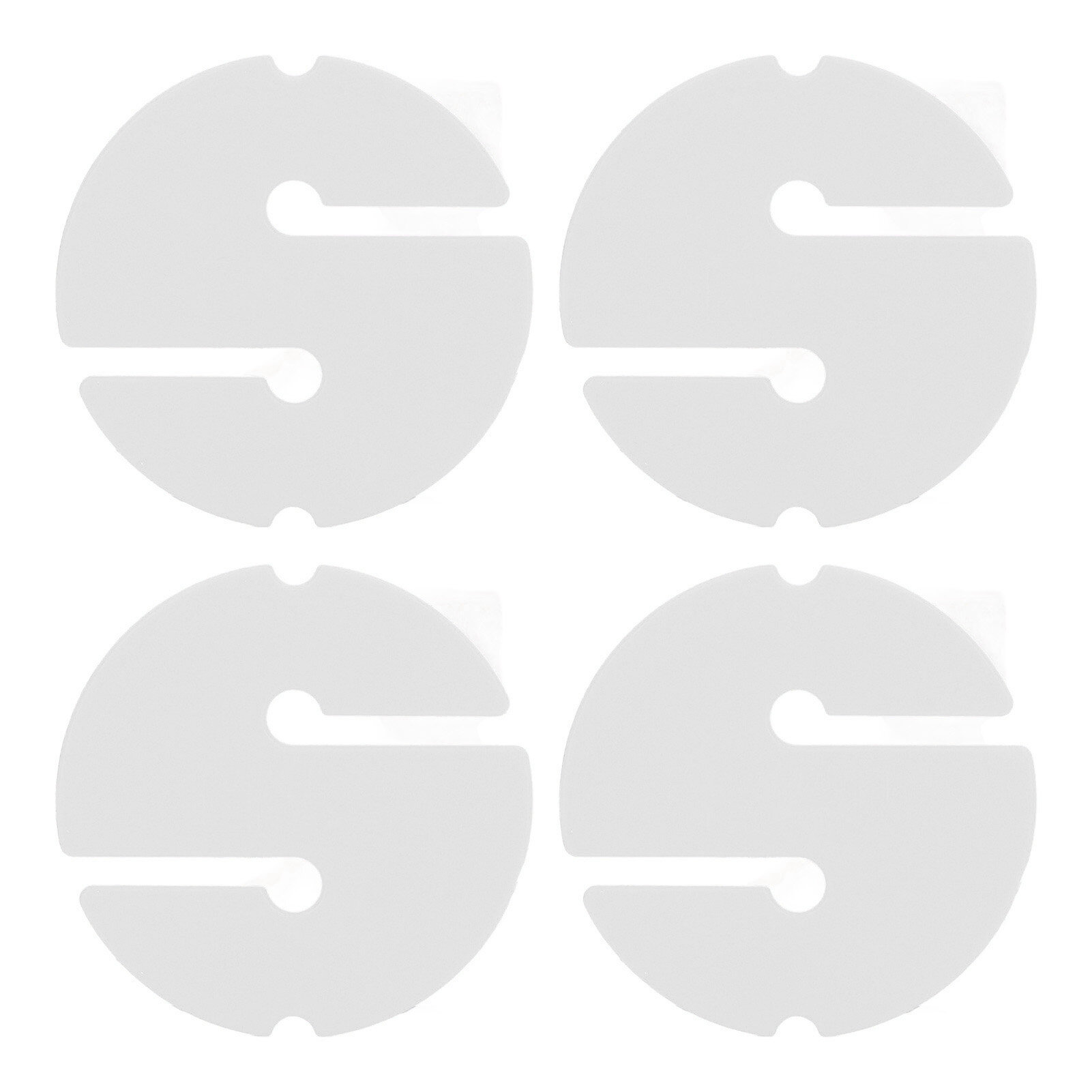 4 шт. Круглые маркеры для подводного плавания в пещерах, ABS, страховочный трос для дайвинга, белые.