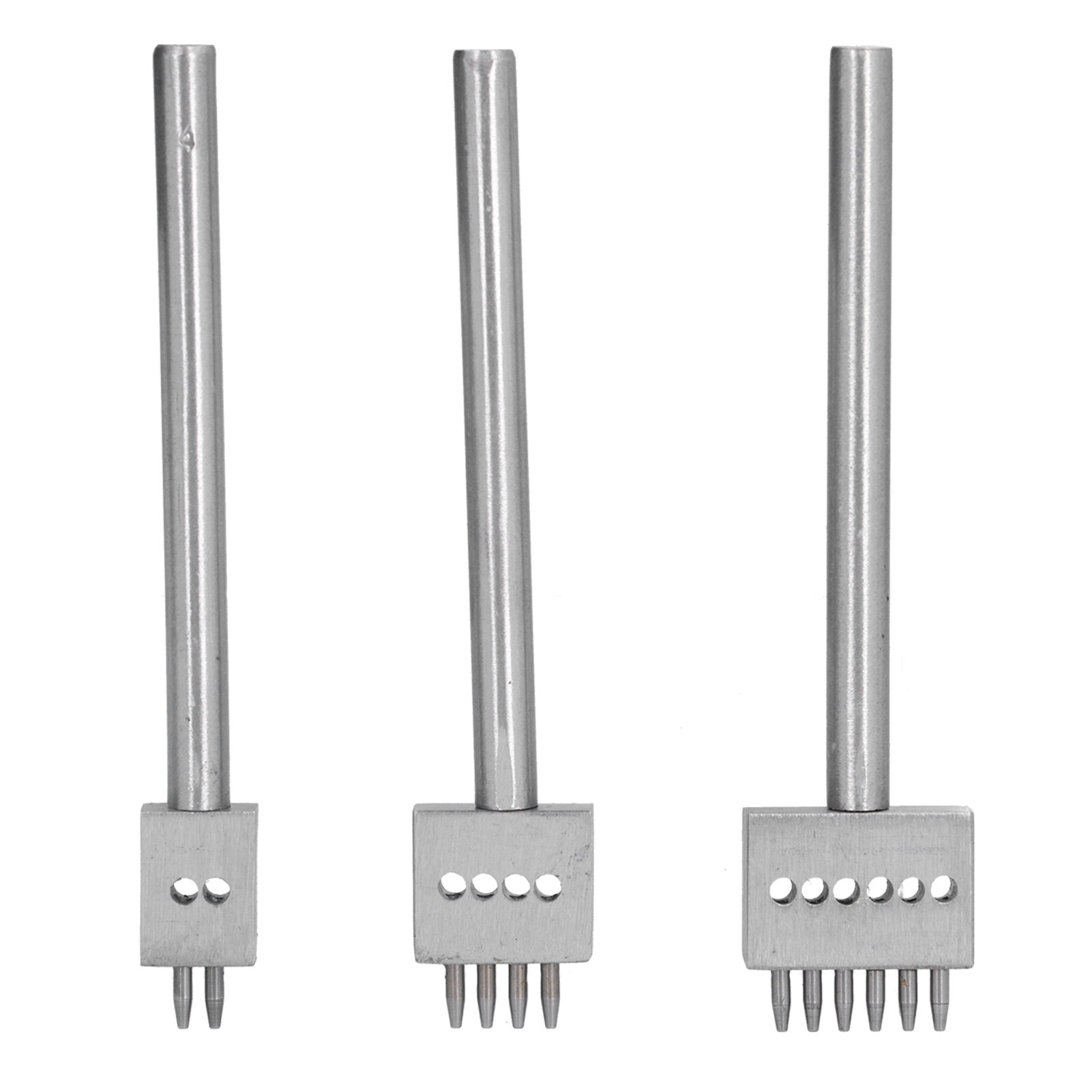 3pcs кожаный перфорированный инструмент серебряный зуб долговечный Quick Easy Diy кожаные ремесленные наборы