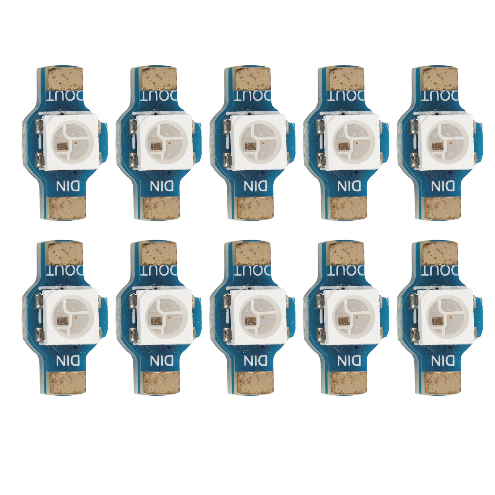 10 светодиодных модулей WS2812 RGB, высокая яркость, 5 В