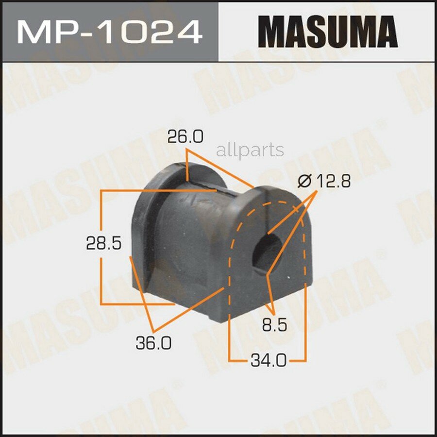 MASUMA MP-1024 Втулка стабилизатора MITSUBISHI LANCER MASUMA MP-1024