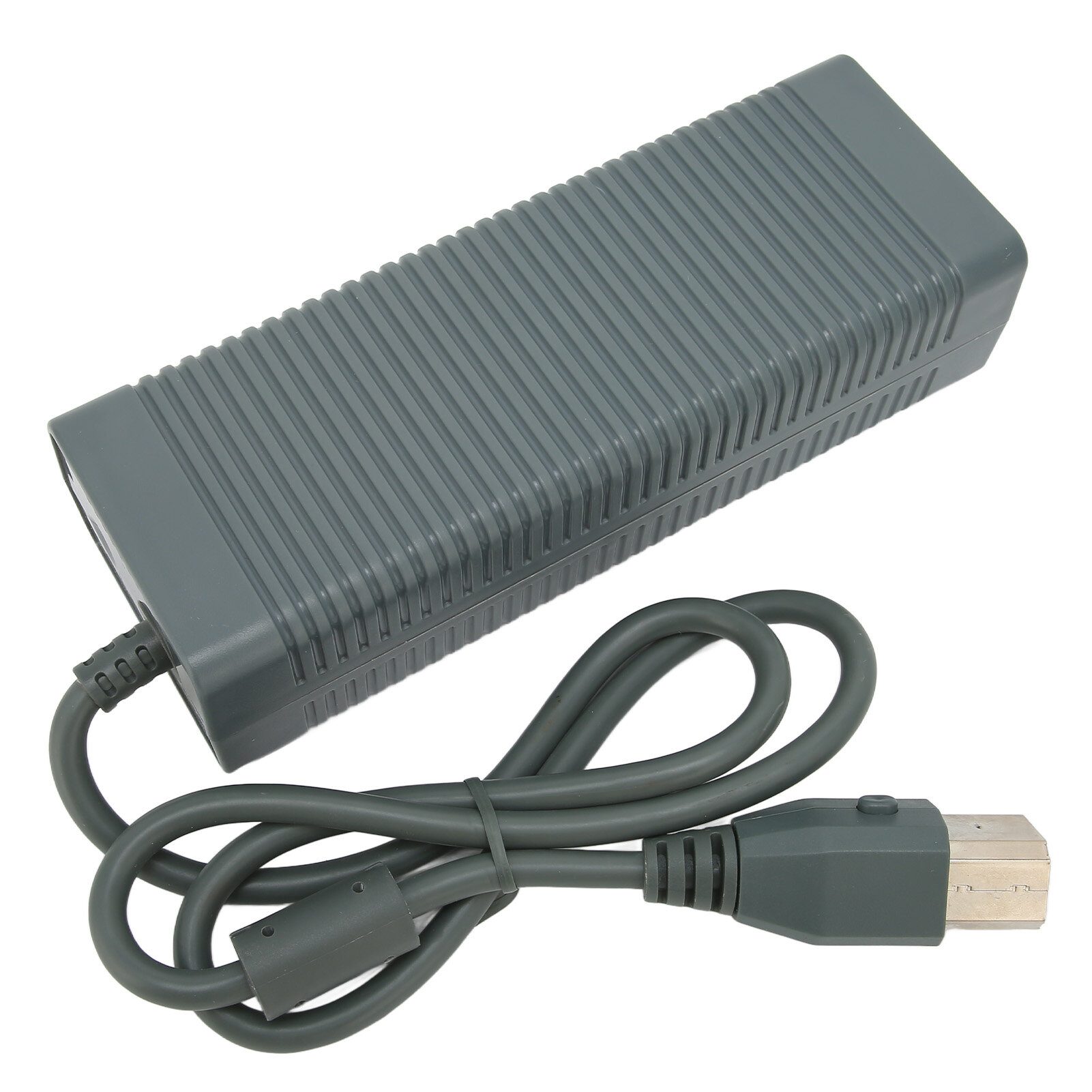 Блок питания для Xbox 360, адаптер питания для игровой консоли с кабелем питания, материал ABS, цвет серый, совместим с системами 203W, 175W или 150W, не подходит для Slim или серии E, в комплект входят 1 адаптер питания и 1 кабель питания