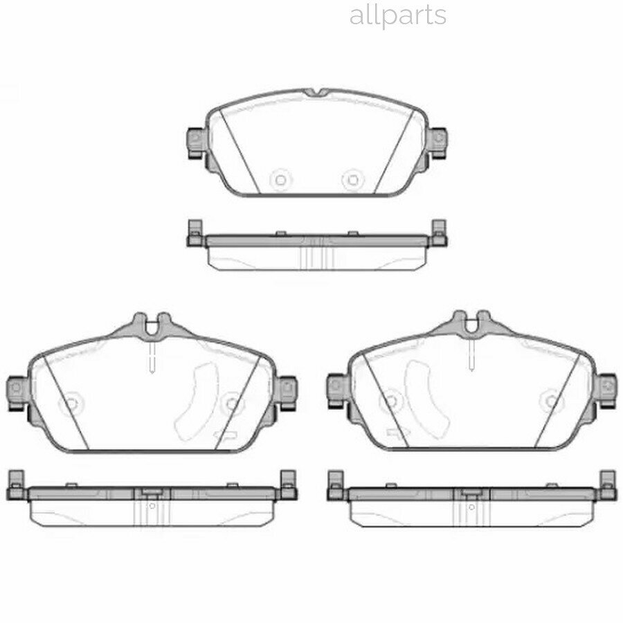 WOKING P1492308 Колодки дисковые