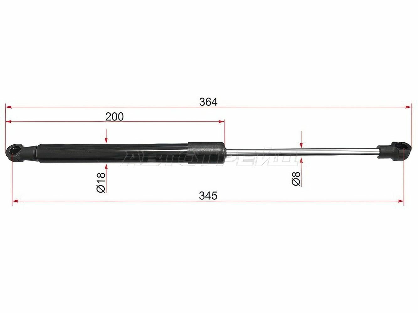 Амортизатор капота для БМВ X1 арт ST41612990344 SAT