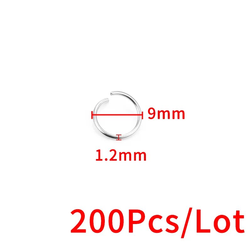 Кольца-манжеты из нержавеющей стали 1.2x9mm, 200шт