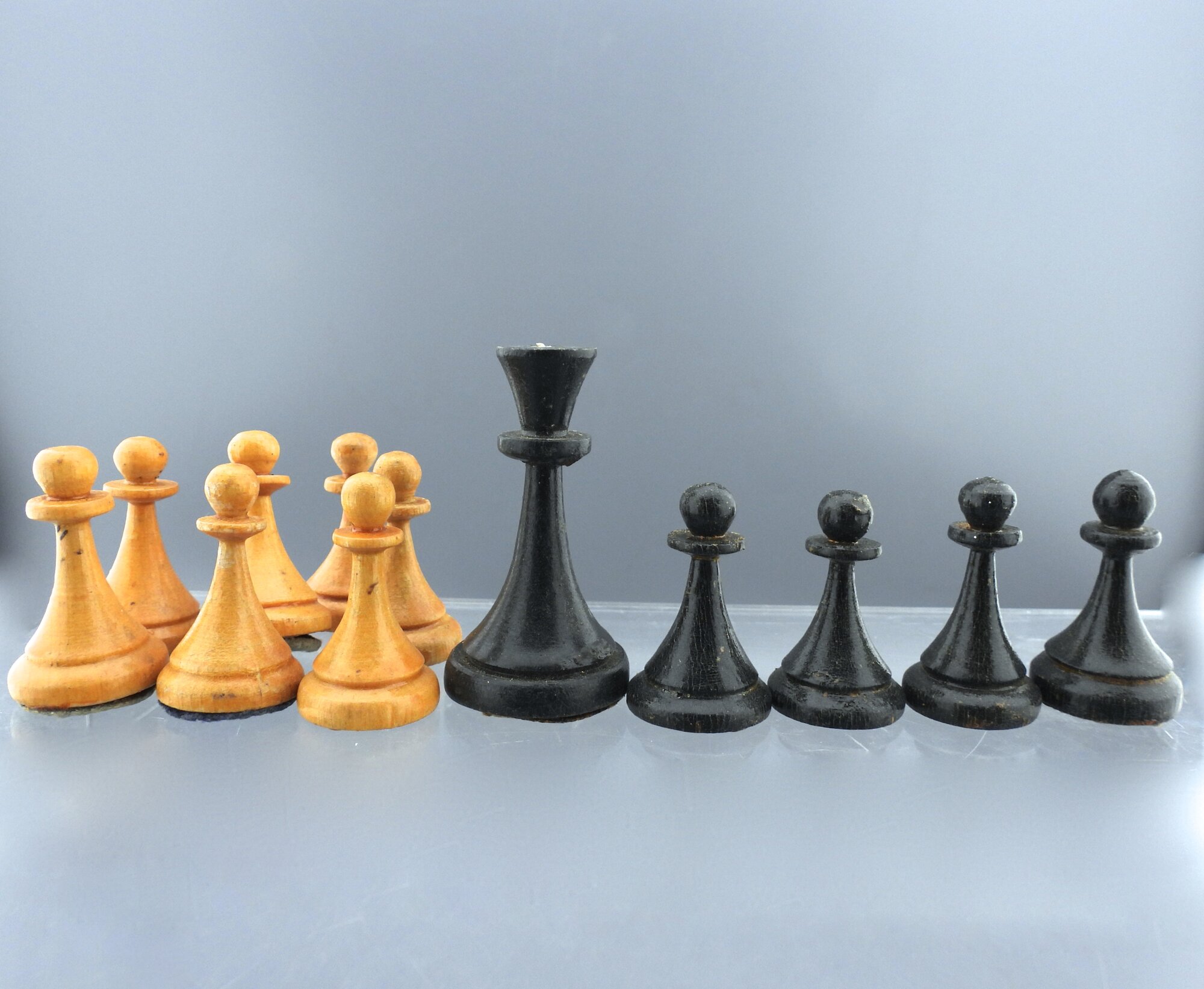 Шахматы деревянные Мордовские набор 13 шт СССР 1950-1960-е гг