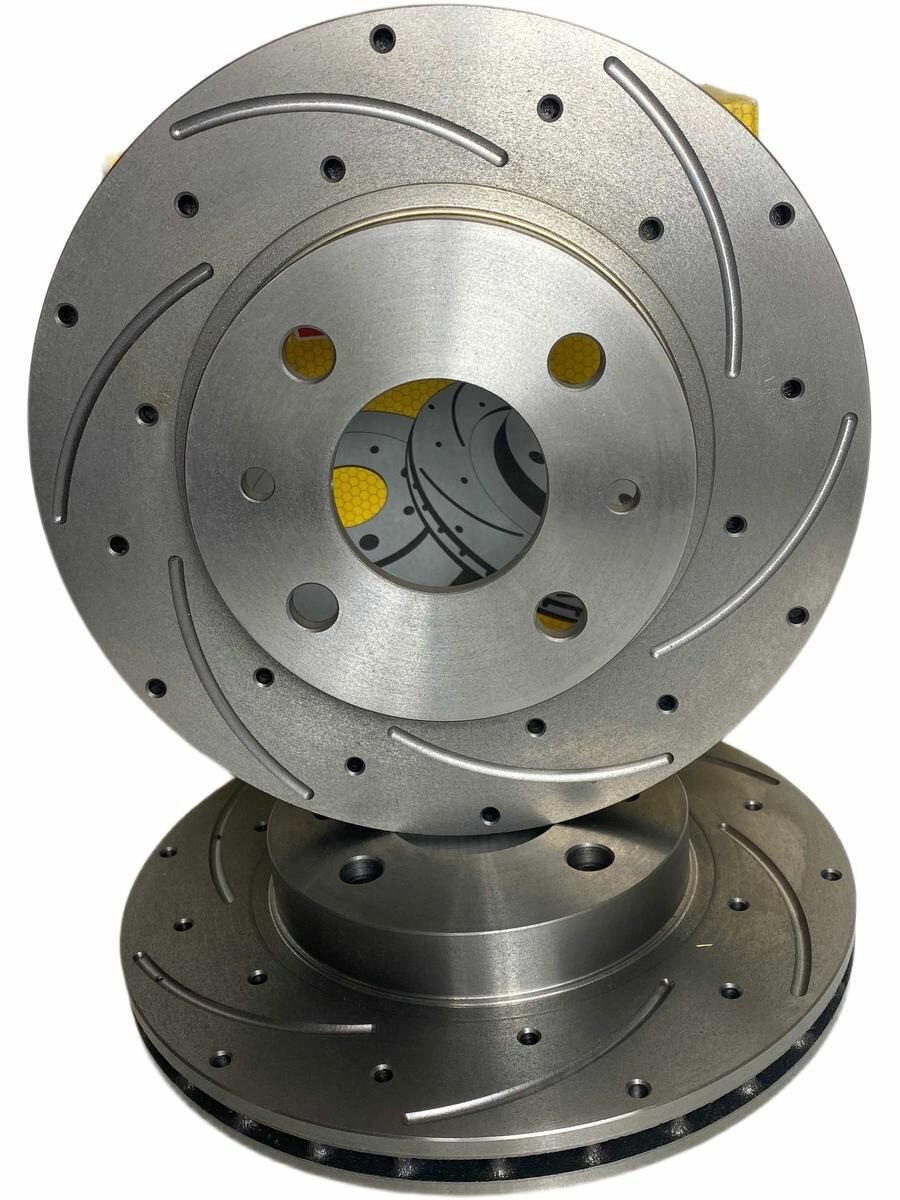 Диски тормозные передние ATC для ВАЗ 2110-12 (8 кл.), LADA PRIORA (8 кл.), KALINA (8 кл.), GRANTA т (R-13)