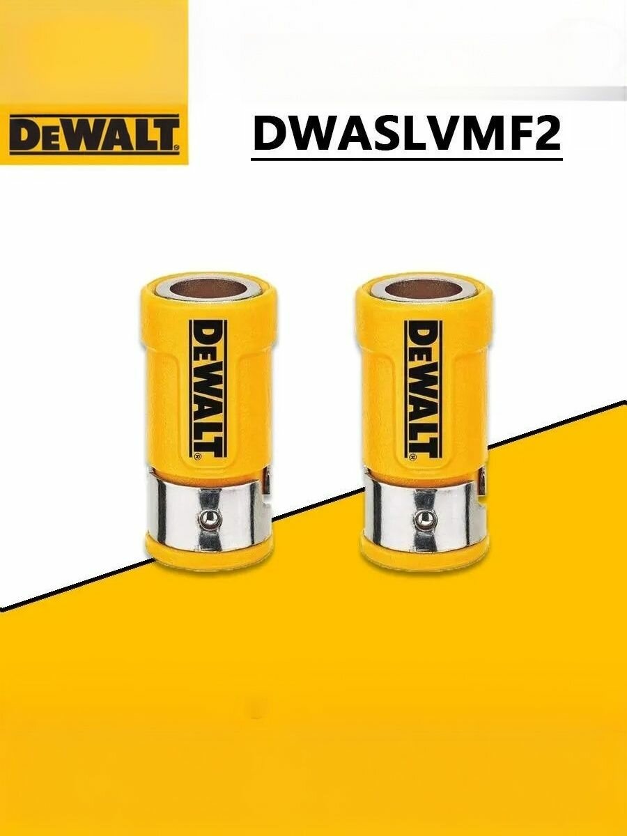 DEWALT 1/4 дюйма Магнитный держатель бит, 2 шт, Длина 28 мм, DWASLVMF2 / Набор посадочных мест для магнитного сверла