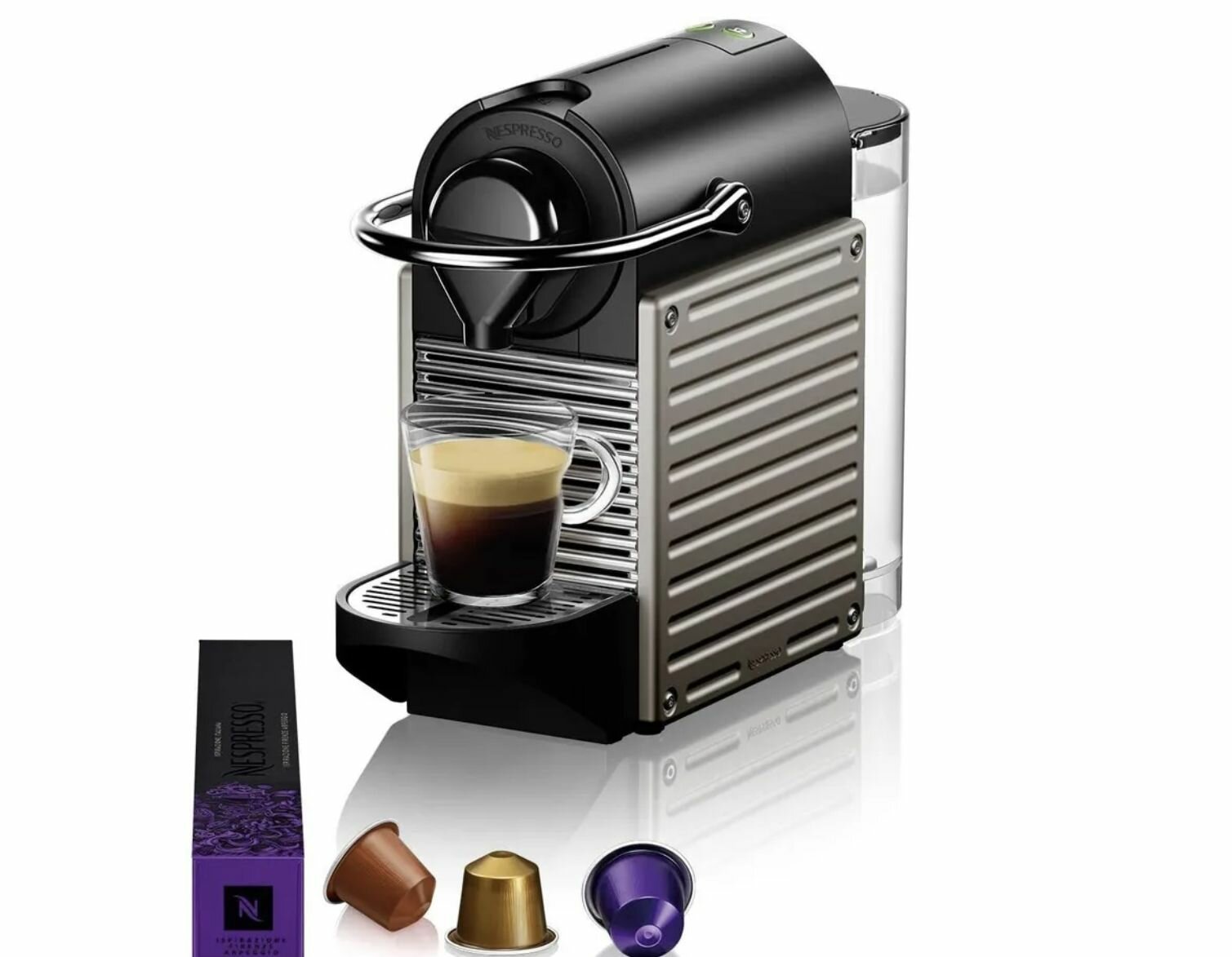 Nespresso Капсульная кофемашина D40, черный