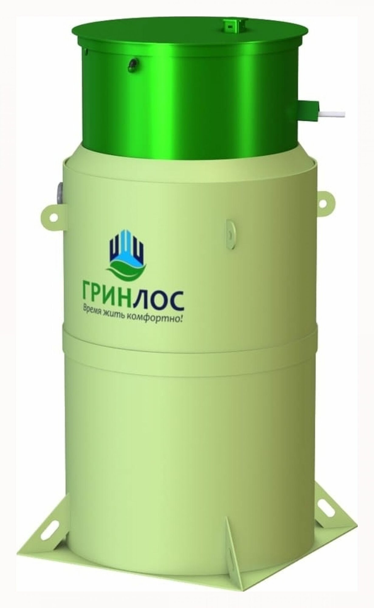 Септик для дома Гринлос Аэро Лайт 10 ПР (2.3 м3/сут, с насосом, на 10 человек)