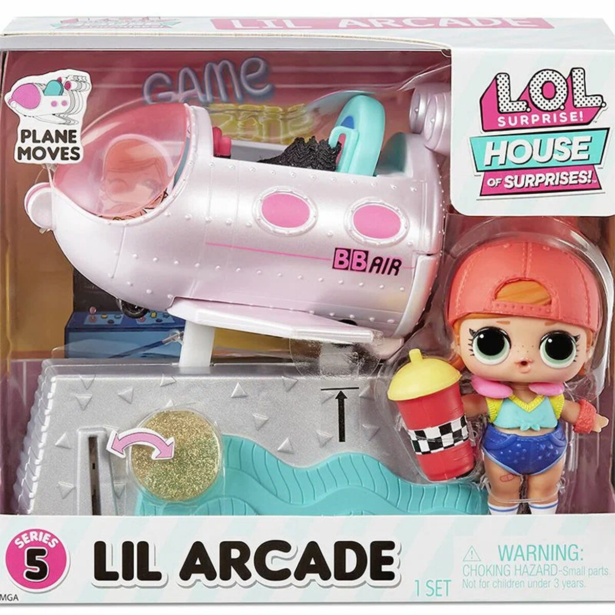 MGA LOL Surprise OMG House of Surprises Series 5 Lil Arcade /Детский Игрушечный Домик, кукла лол оригинал, лол кукольный