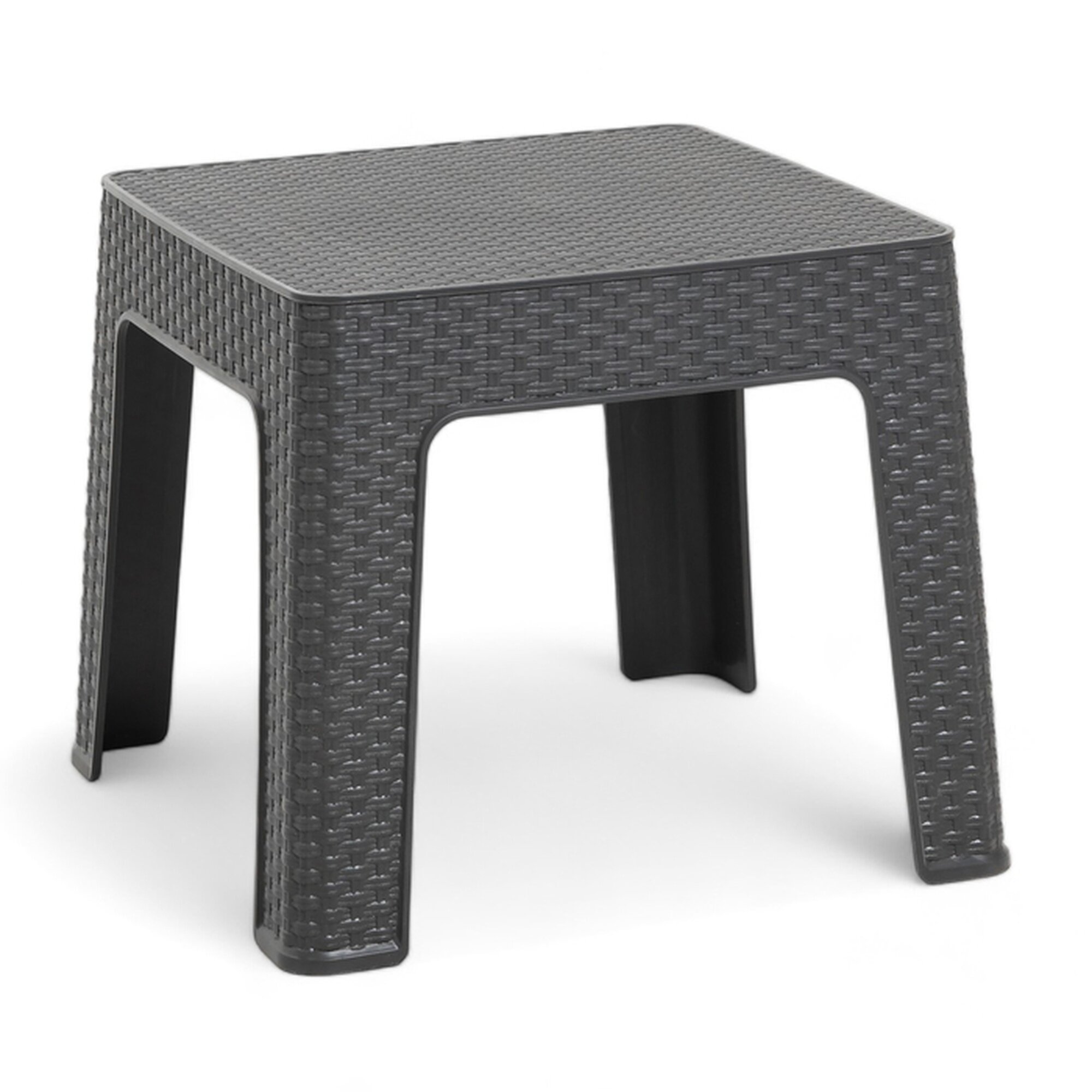 Кофейный столик Сима-ленд "Ротанг" 44 х 44 х 41 см, цвет антрацит