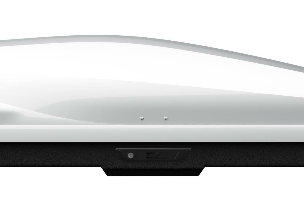 Автобокс на крышу LUX IRBIS 175, белый глянцевый, 450 л, 175х85х40 см. Двухстороннее открытие