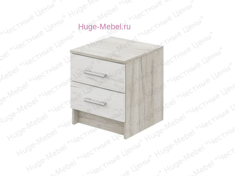 Тумба прикроватная "Гармония ТБ 601" крафт Huge Mebel . Ширина 400 Высота 450. Тумбы прикроватные