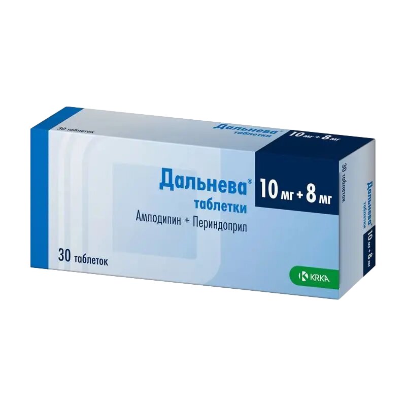 Дальнева таблетки 10 мг+8 мг 30 шт