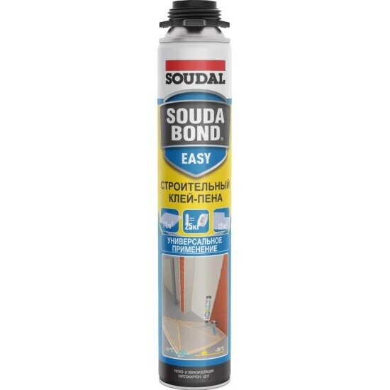Клей полиуретановый Soudal 750mL Soudabond Easy Gun winter RUS