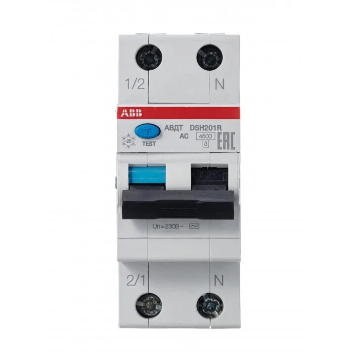 Выключатель автоматический ABB DS201 C16 AC30 16A дифференциальный 2CSR255080R1164