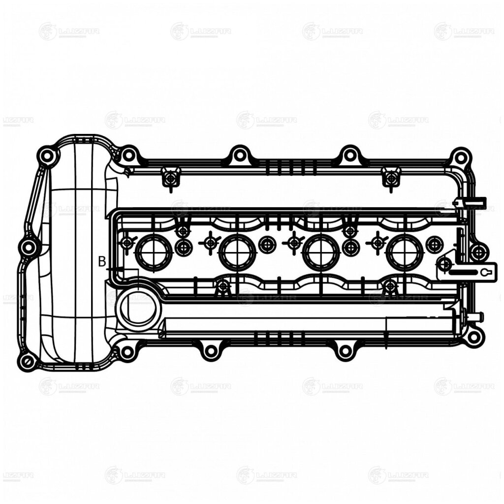Крышка клапанная Luzar LVPC 0801