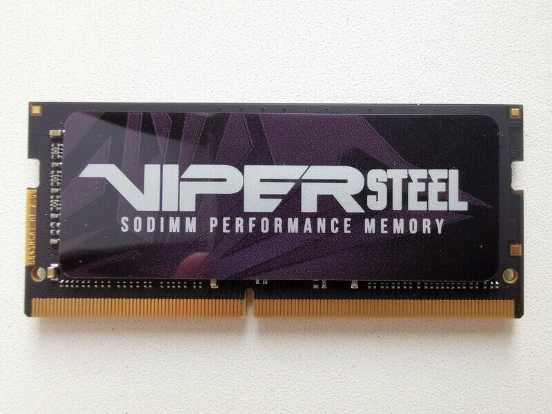 Оперативная память Patriot Memory Viper Steel (PVS48G240C5S) SO-DIMM DDR4 8 ГБ - 1 шт, 2400 МГц