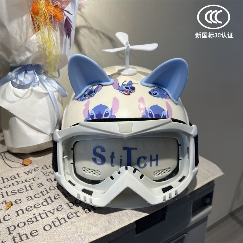 Stitch Angel Национальный стандартный стандарт 3C Сертифицированный шлем для защиты от летнего солнца и дышащего половину шлема регулируемого защитного шлема для мужчин и женщин все сезоны