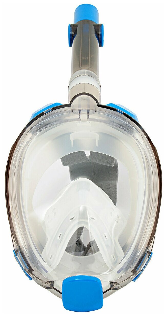 Полнолицевая маска для плавания (снорклинга) SARGAN Галактика Премиум прозрачный/синий (L/XL)