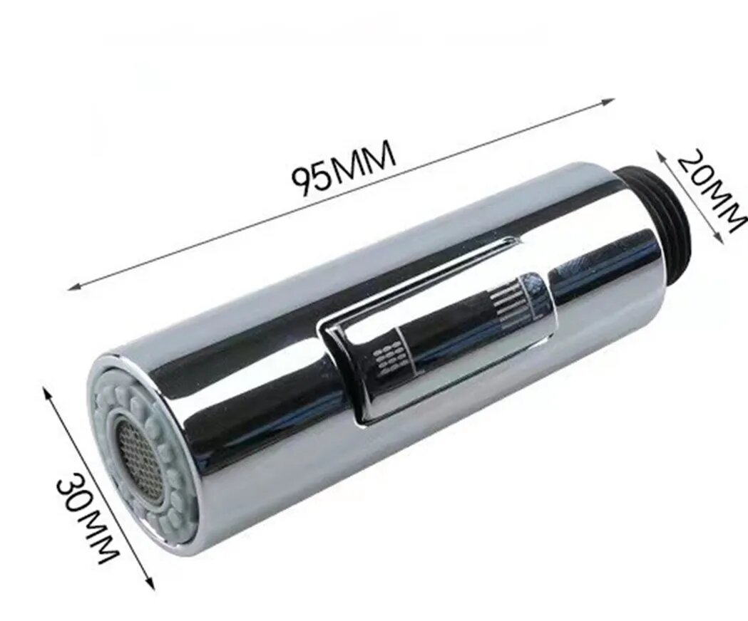 Водосберегающий аэратор для смесителя G1/2 серебристый/черный Type A Electroplate