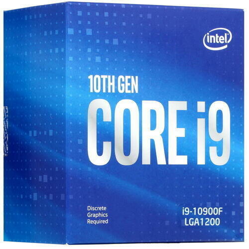 Процессор Intel Core i9-10900F BOX (BX8070110900F) - LGA 1200, 10 x 2.8 ГГц, L2 - 2.5 МБ, L3 - 20 МБ, 2хDDR4-2933 МГц, TDP 65 Вт, кулер