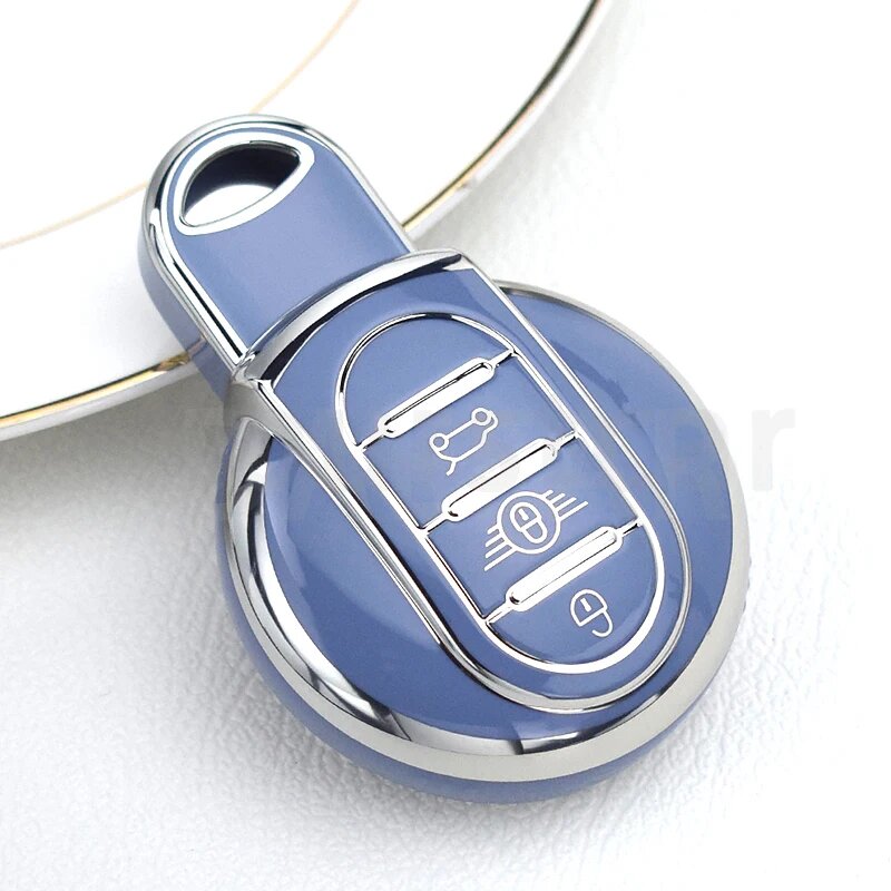 Чехол для автомобильного ключа Silver Edge из ТПУ для BMW Mini Cooper F55 F56 F57 F54 F60 grey cover