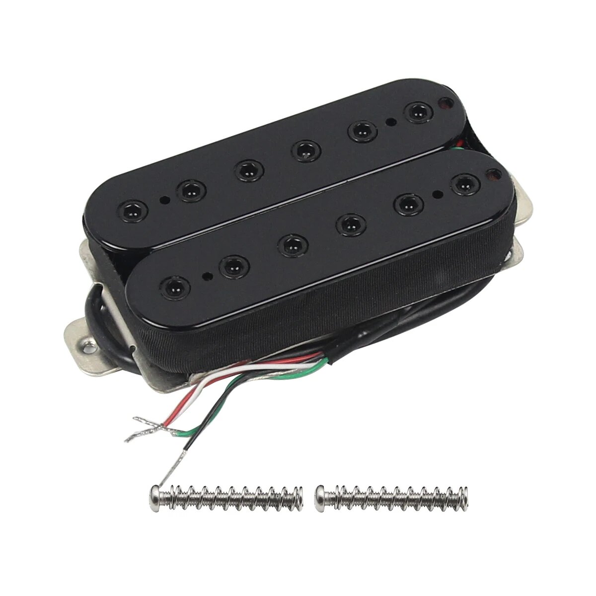 FLEOR Alnico 5 Хамбакер Звукосниматель для Электрогитары Черный Bridge Pickup 8K