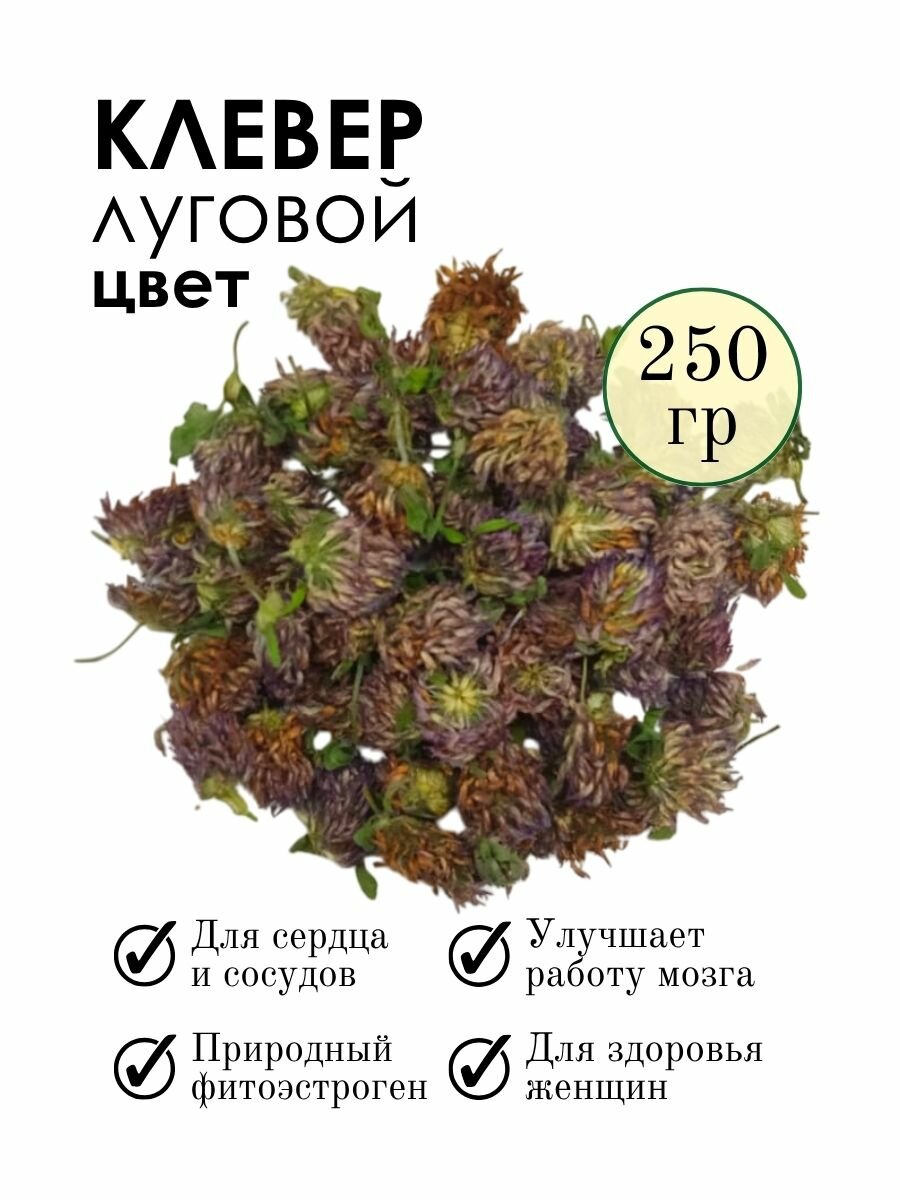 Клевер цвет Фито-Аптекарь для женщин, для сердца и сосудов, 250 г