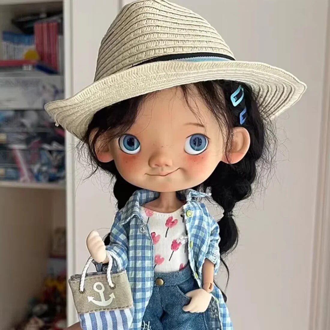 SD BJD кукла 1/6 Pippi коричневая Normal skin, only head no body