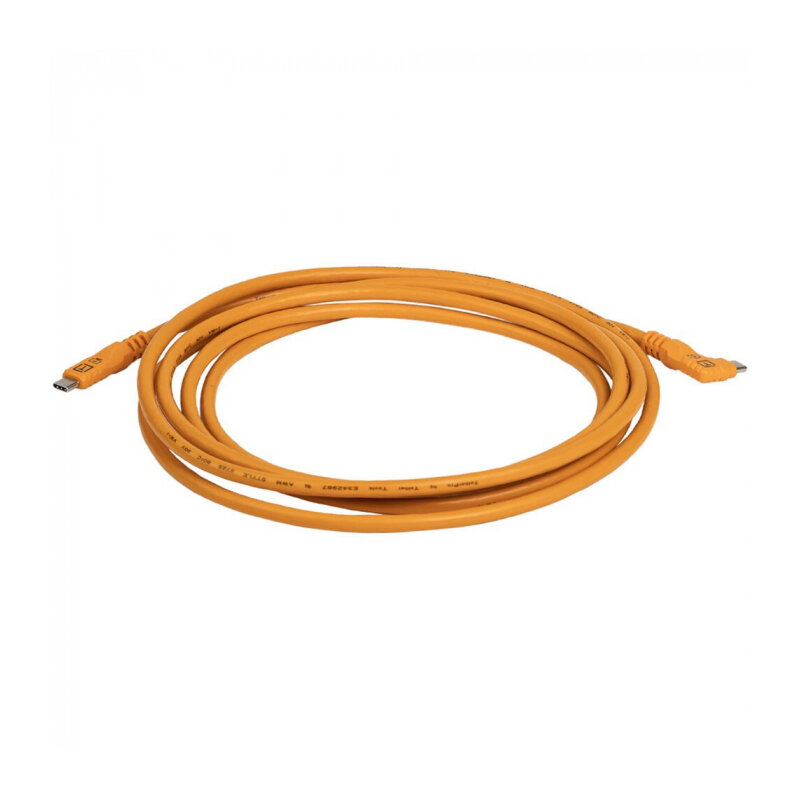 Кабель Tether Tools TetherPro Optima 10G USB-C, 3м с угловым разъемом Orange [CUC10RTG2-ORG]