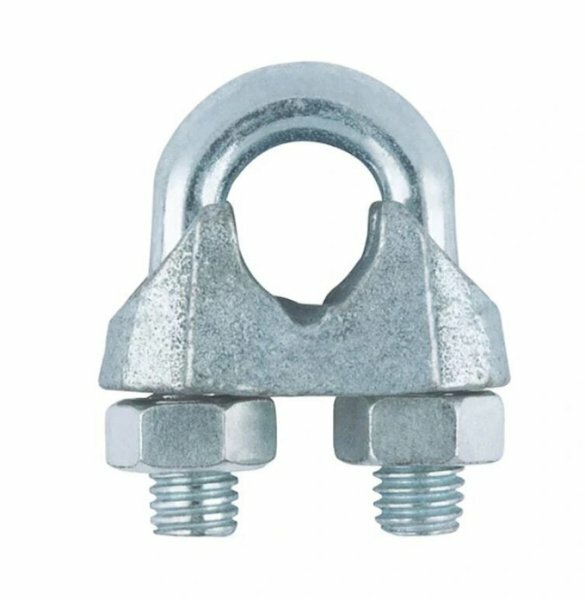 Зажим 10мм DIN741 д/стальн канат оцинк