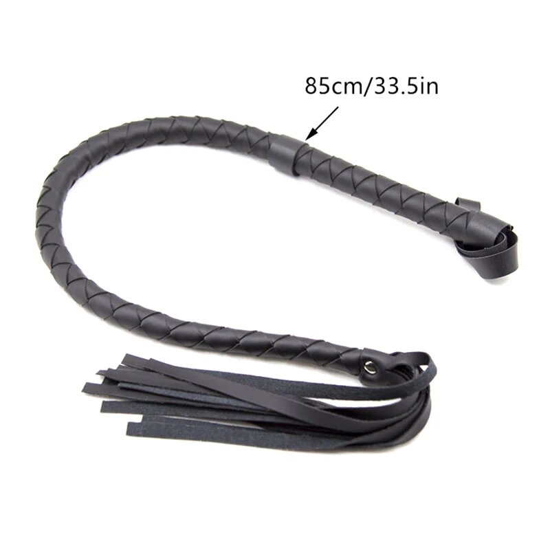 Черный хлыст для верховой езды