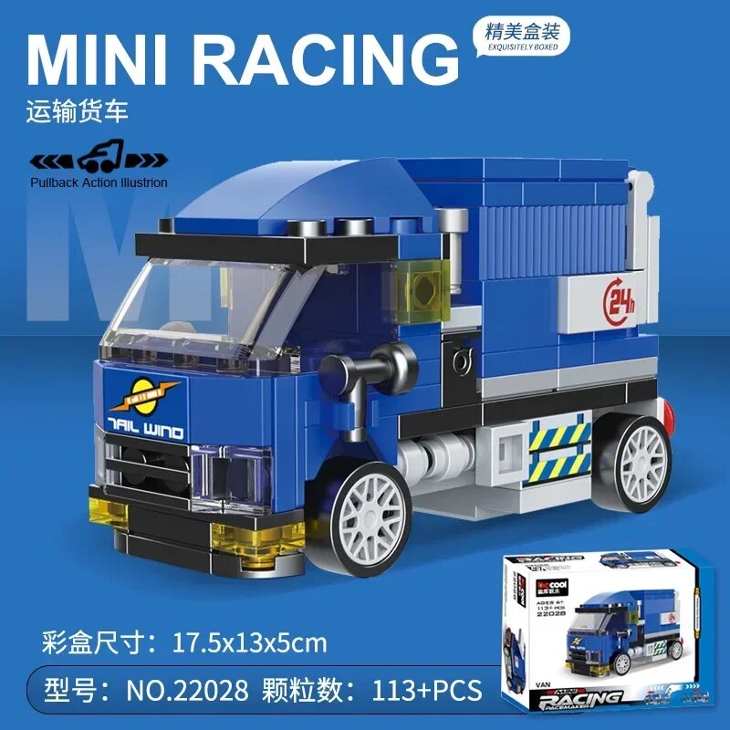 Keeppley Мини Racing, синий, 113+ деталей, 22028
