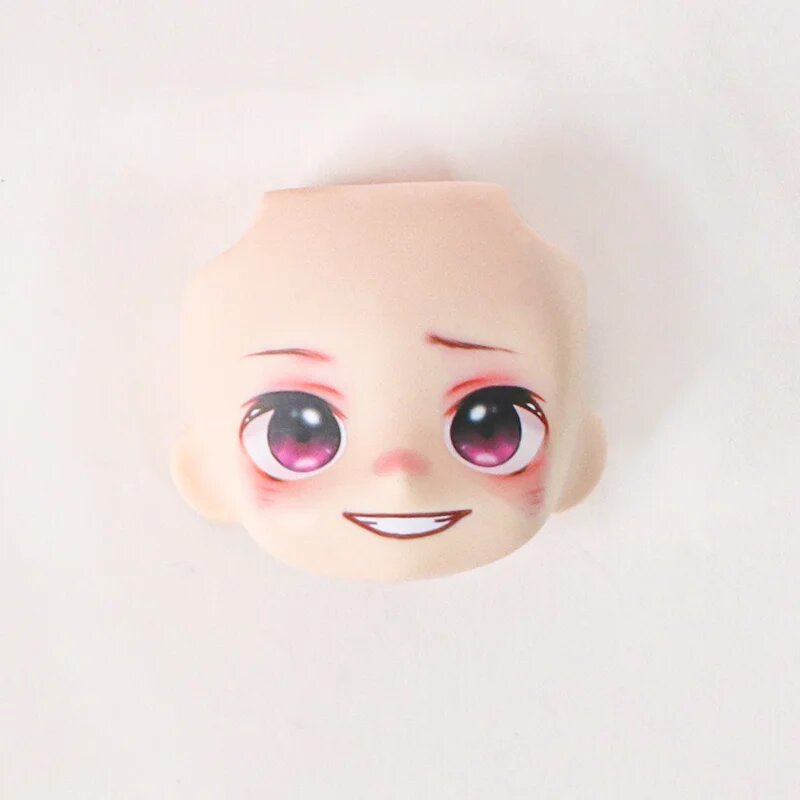 Лицо для куклы OB11 с 3D наклейкой глаз Розовый, 4